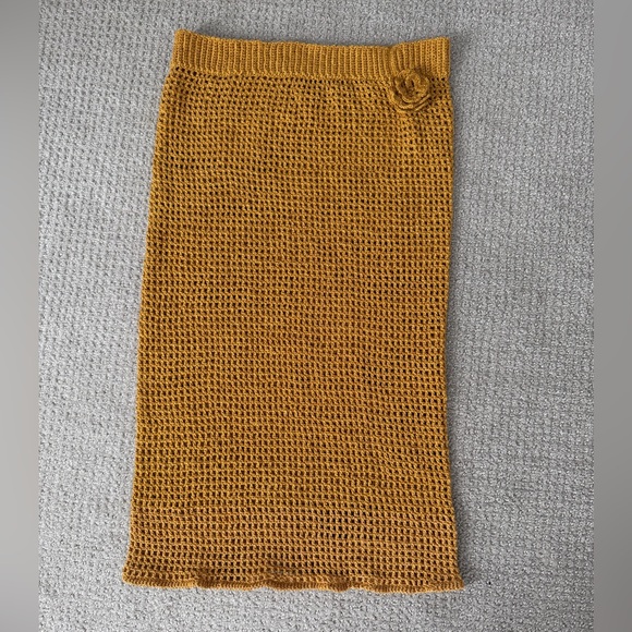 Handmade | Skirts | Oneofakind Handmade Filet Crochet Midi Skirtartisan ...